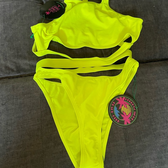 Dolls Kill | Swim | Dollskill Neon Yellow Rave Bikini | Poshmark